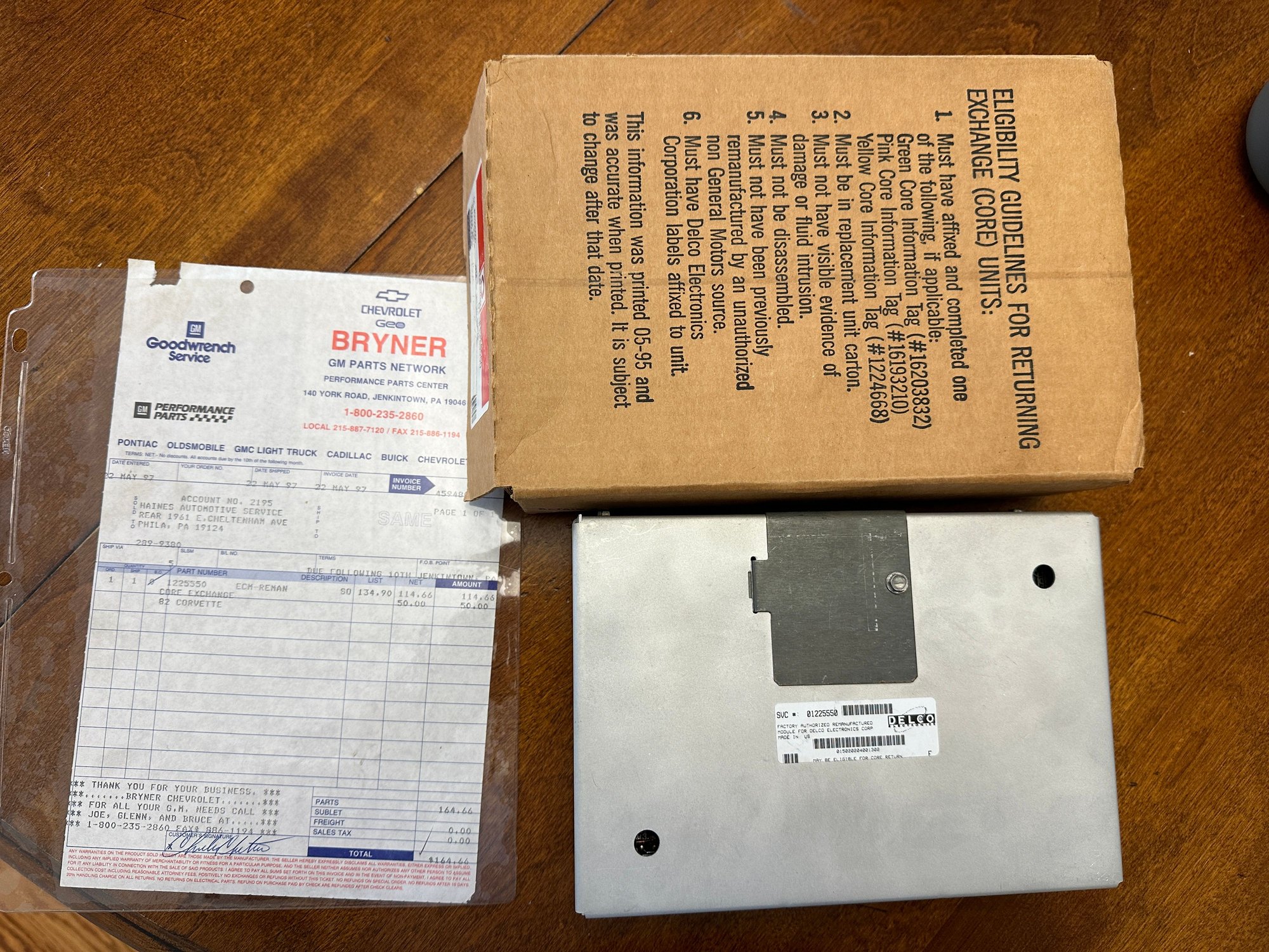 FS (For Sale) NIB 1982 ECM part #1225550 with chip - CorvetteForum ...