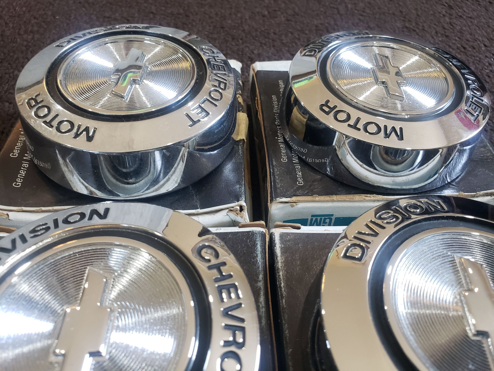 FS (For Sale) Wheel Centers '64-'69 Chevrolet, NOS in OE Boxes ...
