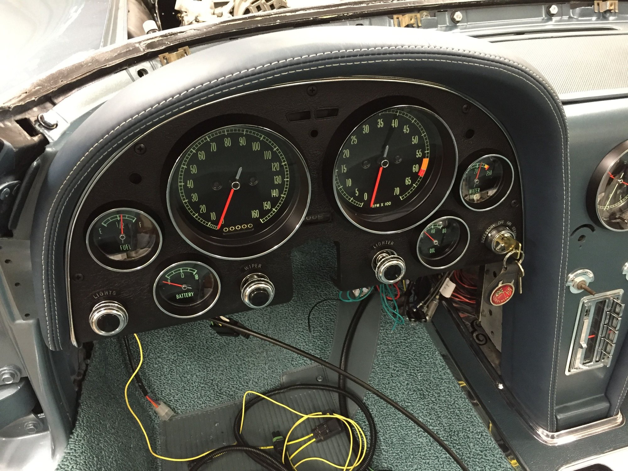 Leather covered c2 dash pads - CorvetteForum - Chevrolet Corvette Forum ...