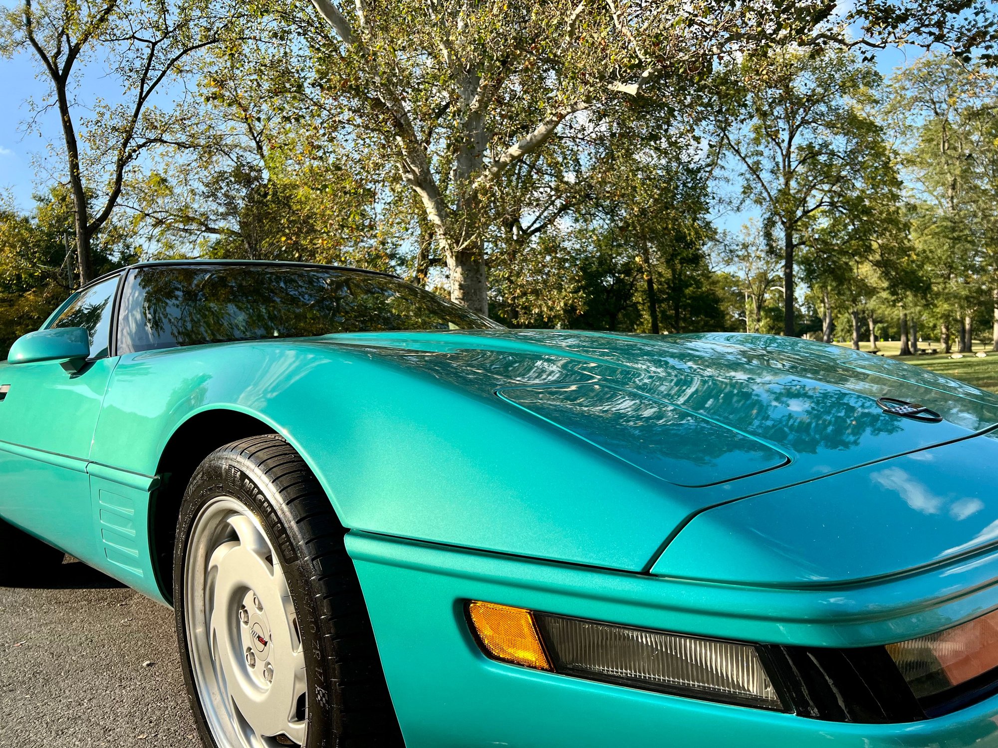 FS (For Sale) SOLD 1991 Corvette Turquoise Metallic Automatic 24k ...