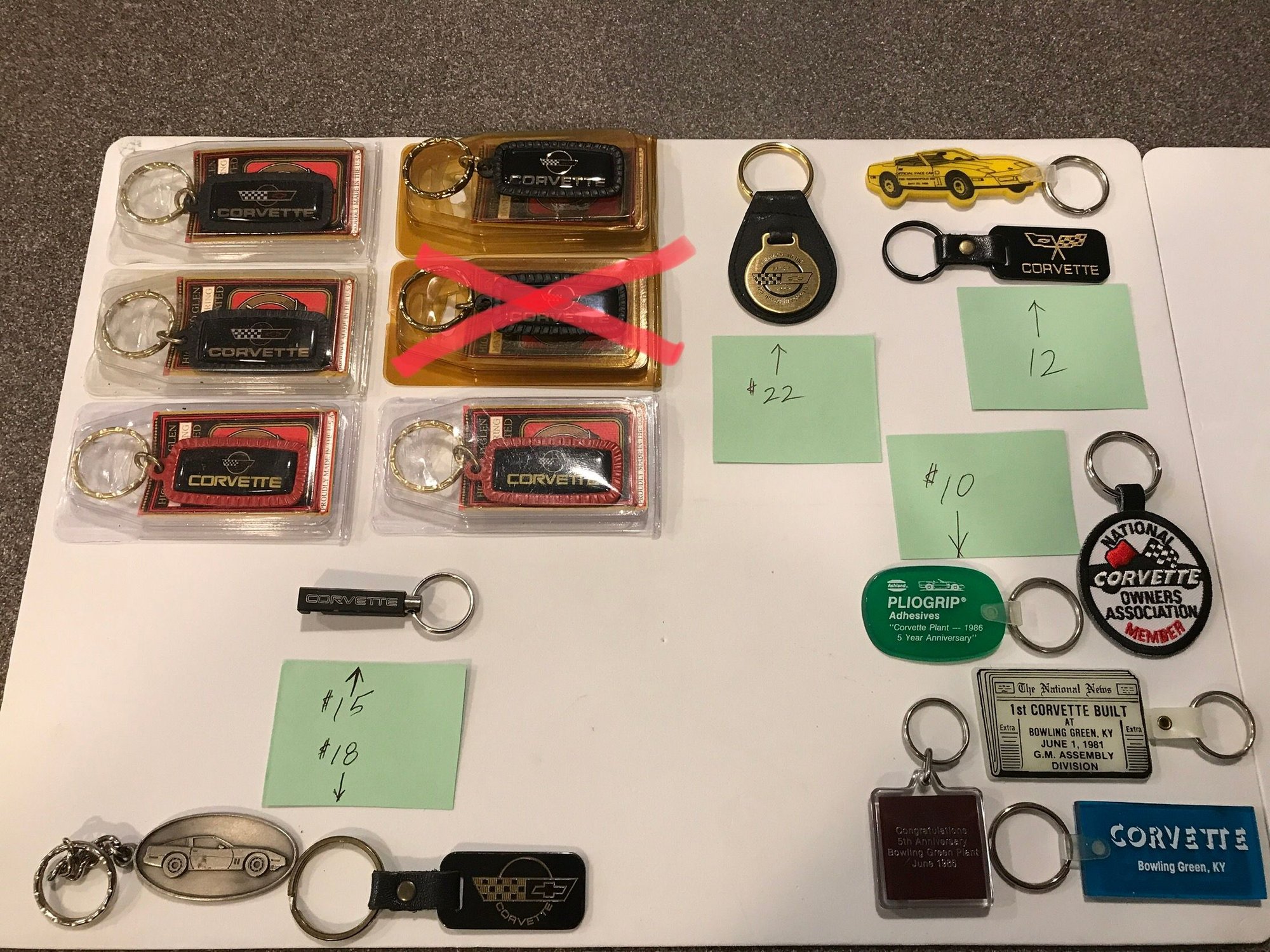 Corvette C4 Memorabilia - keychains, pins, die cast and plastic models ...