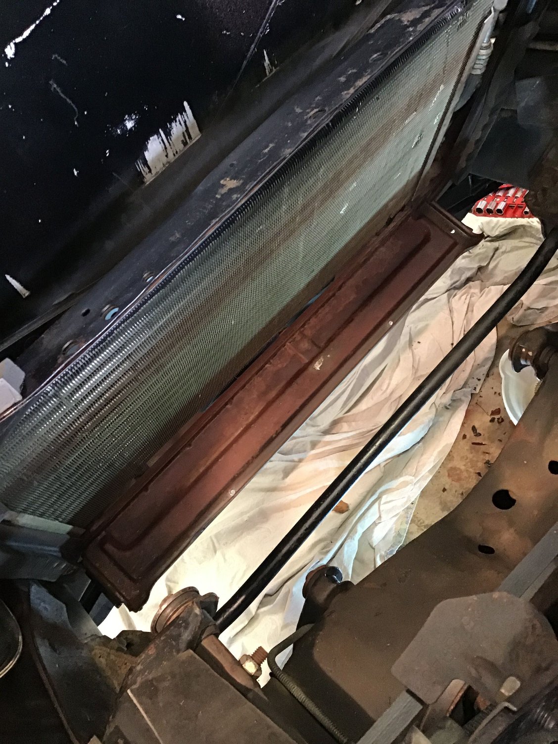 My original 40 yo radiator replacement 79 l82 - CorvetteForum ...