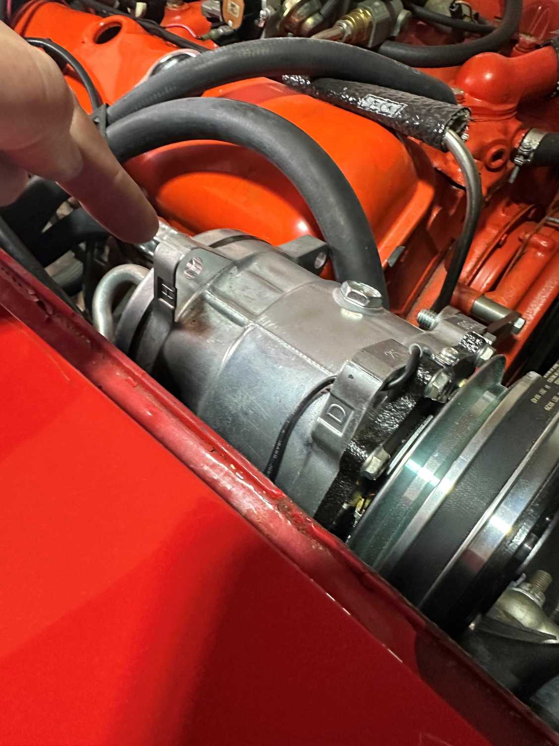 Vintage Air Compressor Hood Interference - CorvetteForum - Chevrolet ...