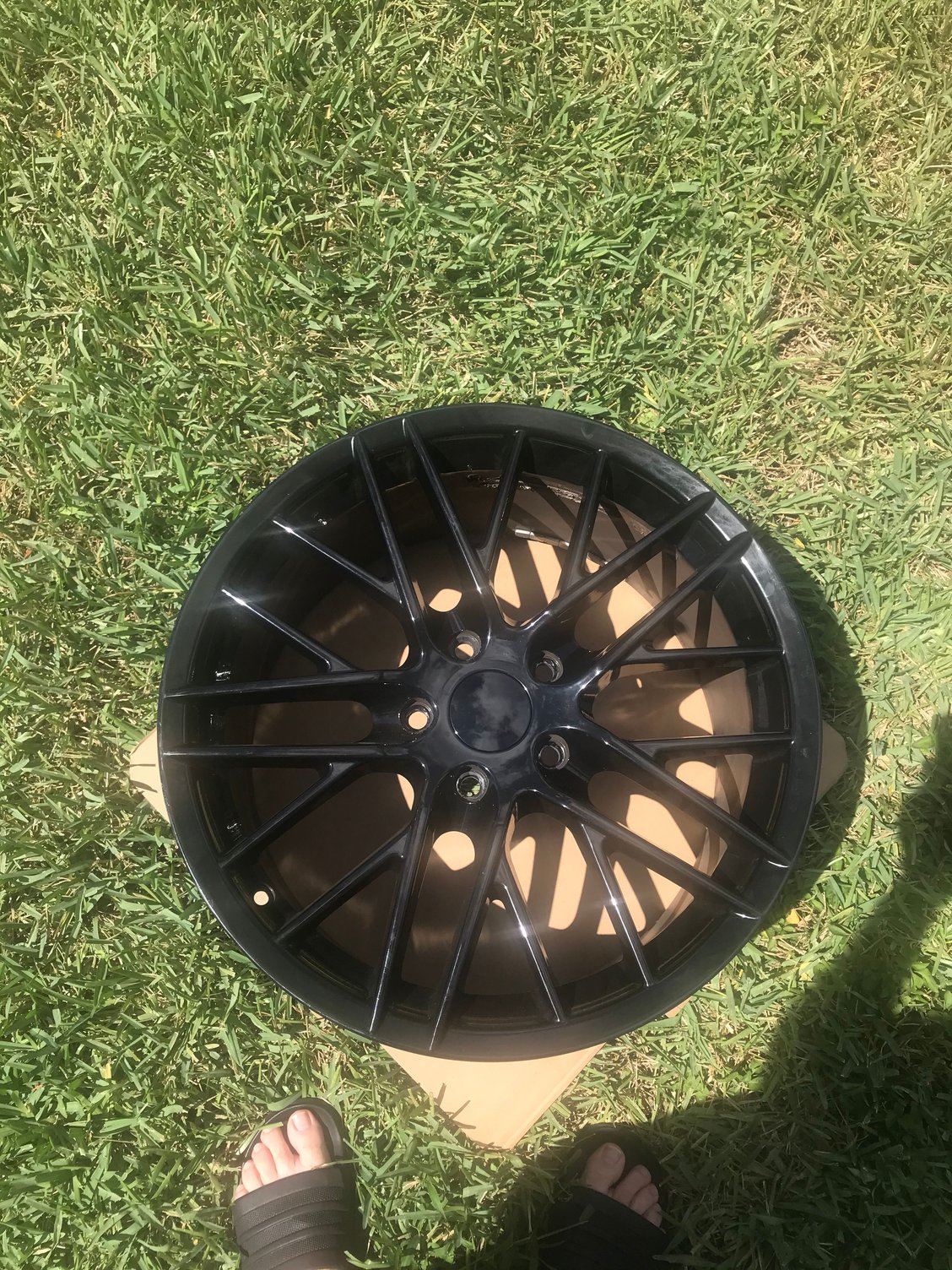 FS (For Sale) $200 obo- Gloss Black ZR1 reproduction wheels ( base c6 ...