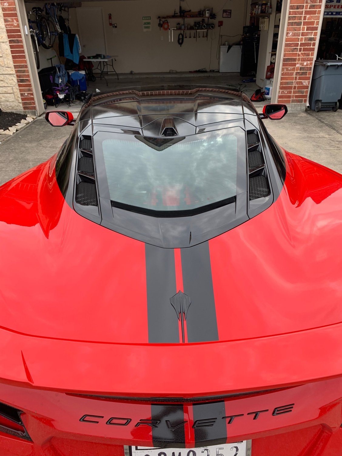 Red C8 with black top wrap - CorvetteForum - Chevrolet Corvette Forum ...