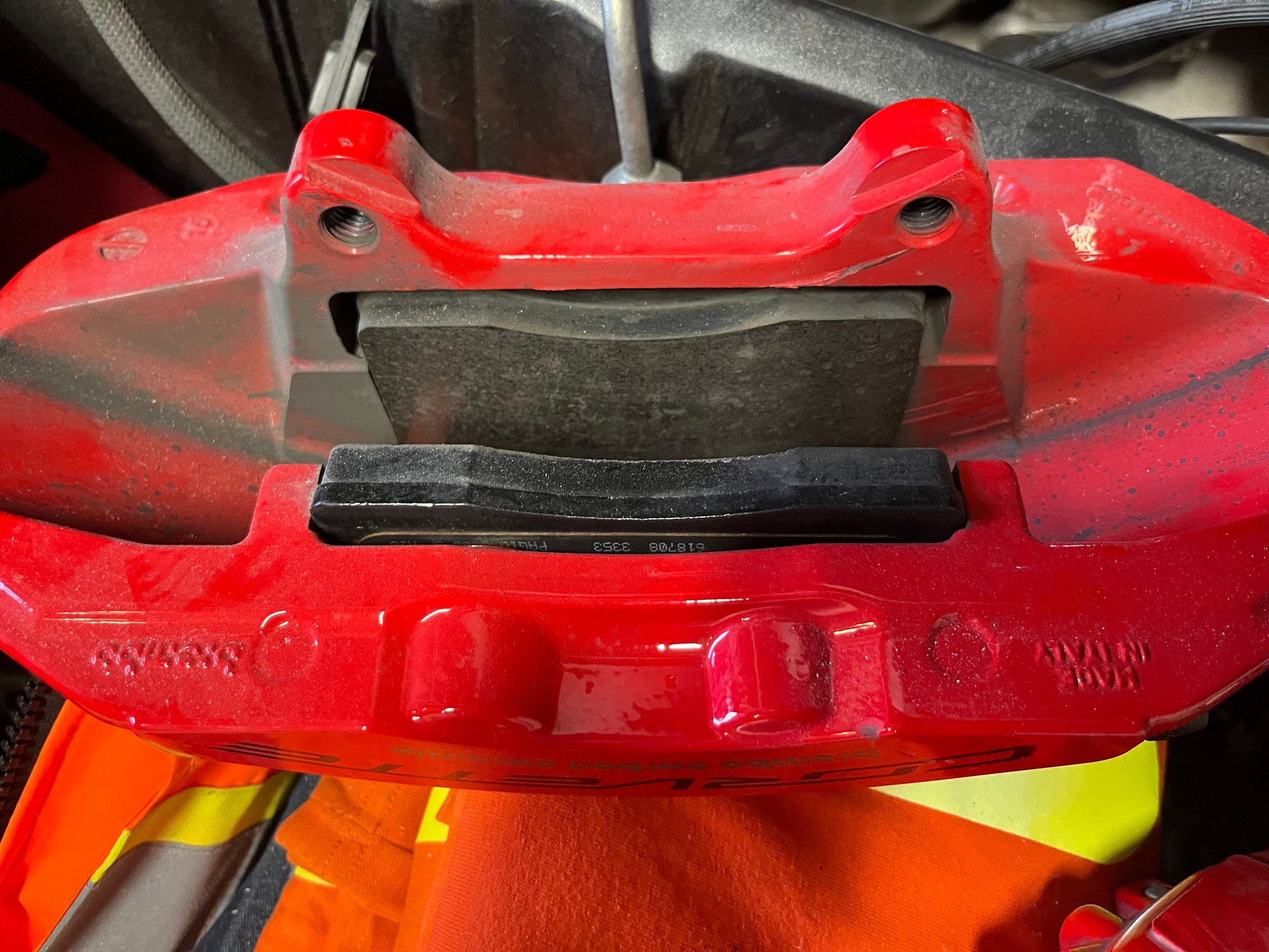FS (For Sale) Complete carbon ceramic brake setup. Red calipers. PIC ...