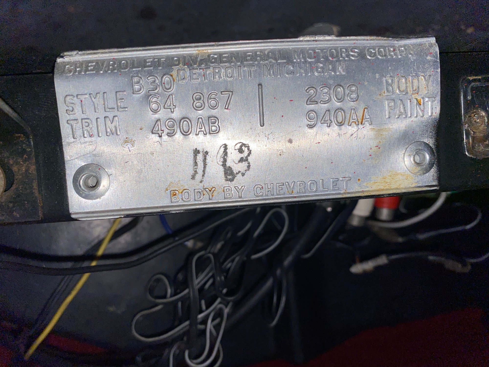 C2 So how original does my trim tag look? - Page 2 - CorvetteForum ...