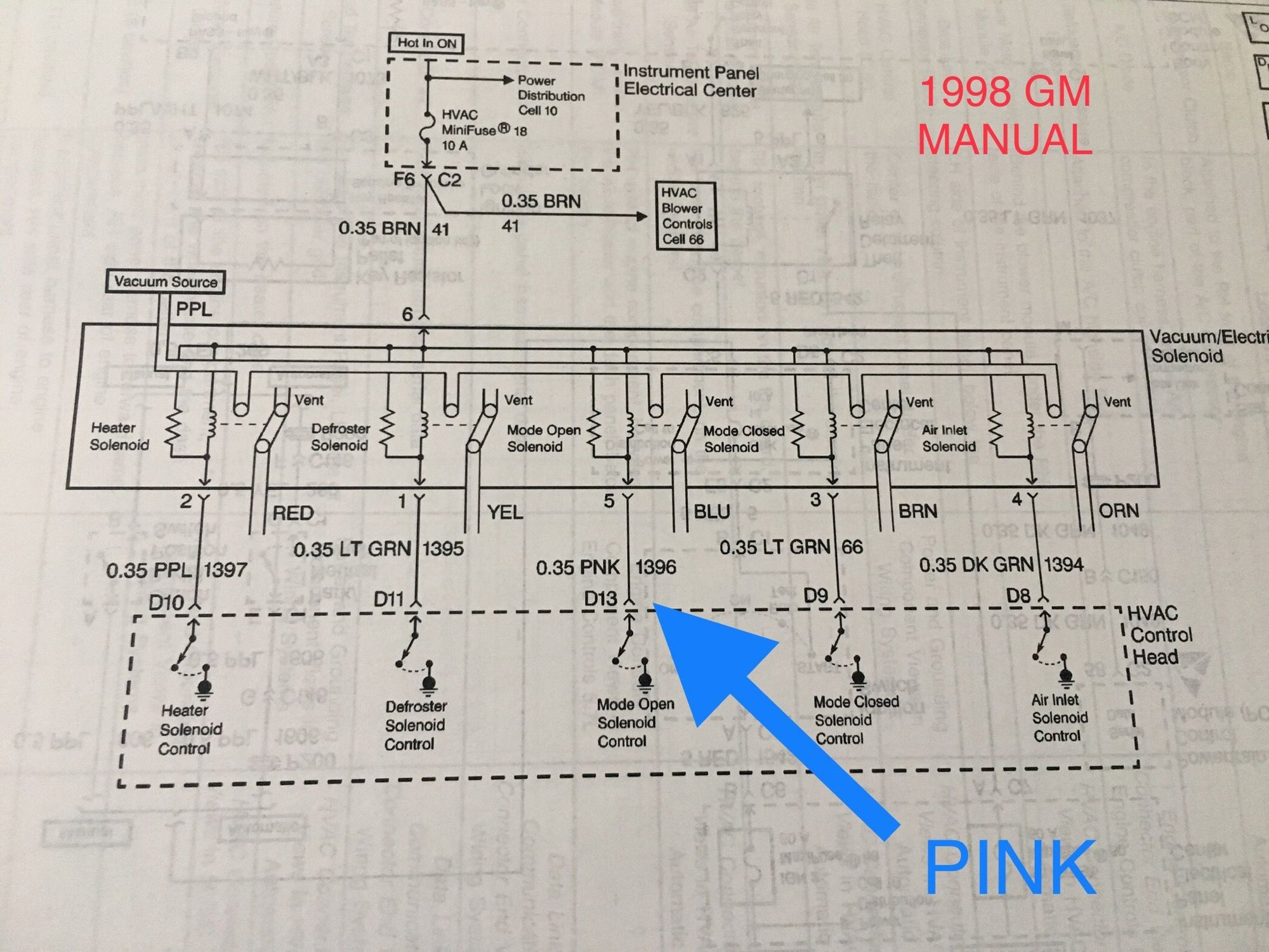 C5 Heating and A/C Vacuum Block/solenoid control - CorvetteForum ...