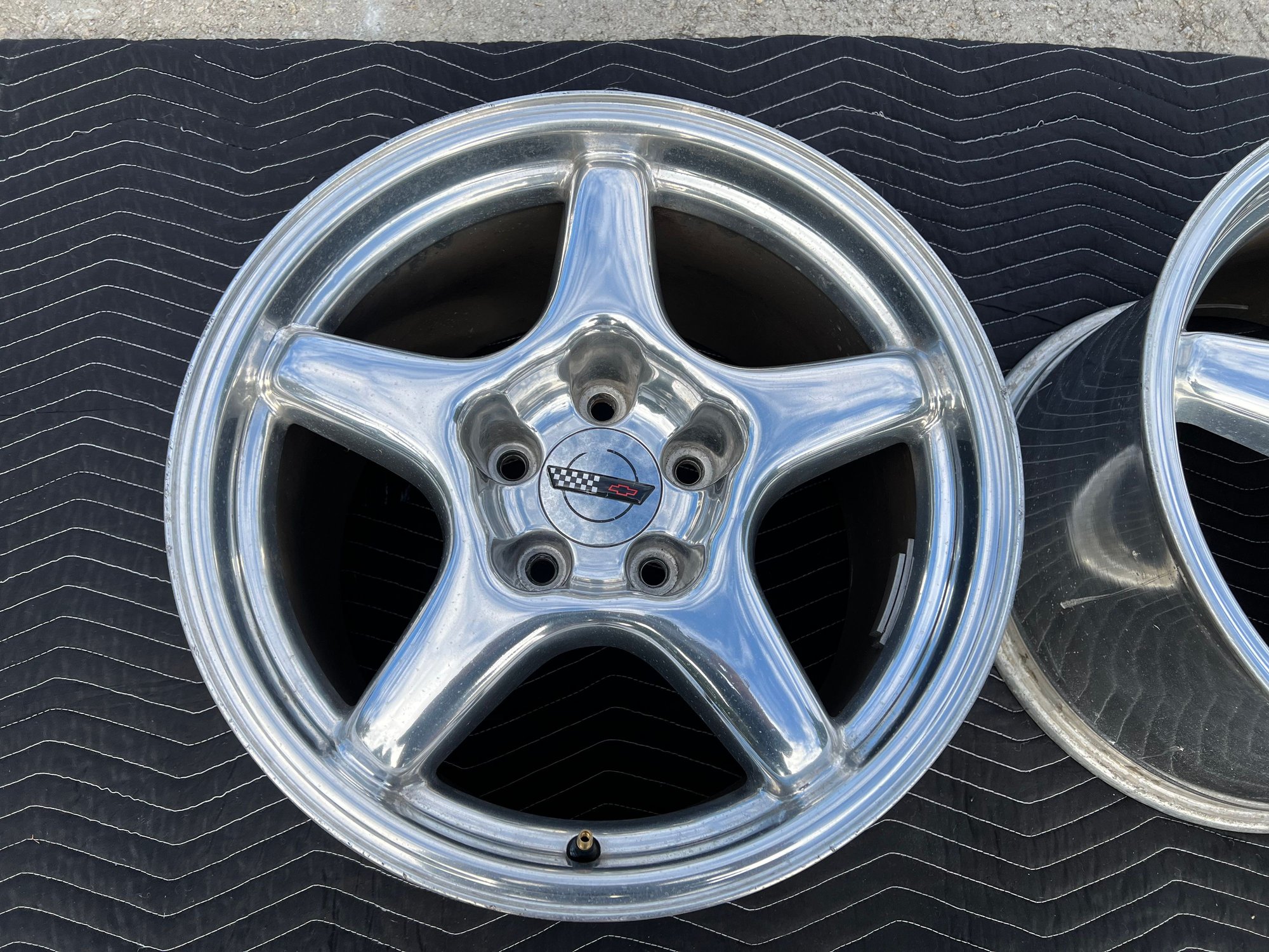 FS (For Sale) SOLD. (2)C4 GS/ZR1 AFS Deep Lug Aluminum Polished Wheels ...