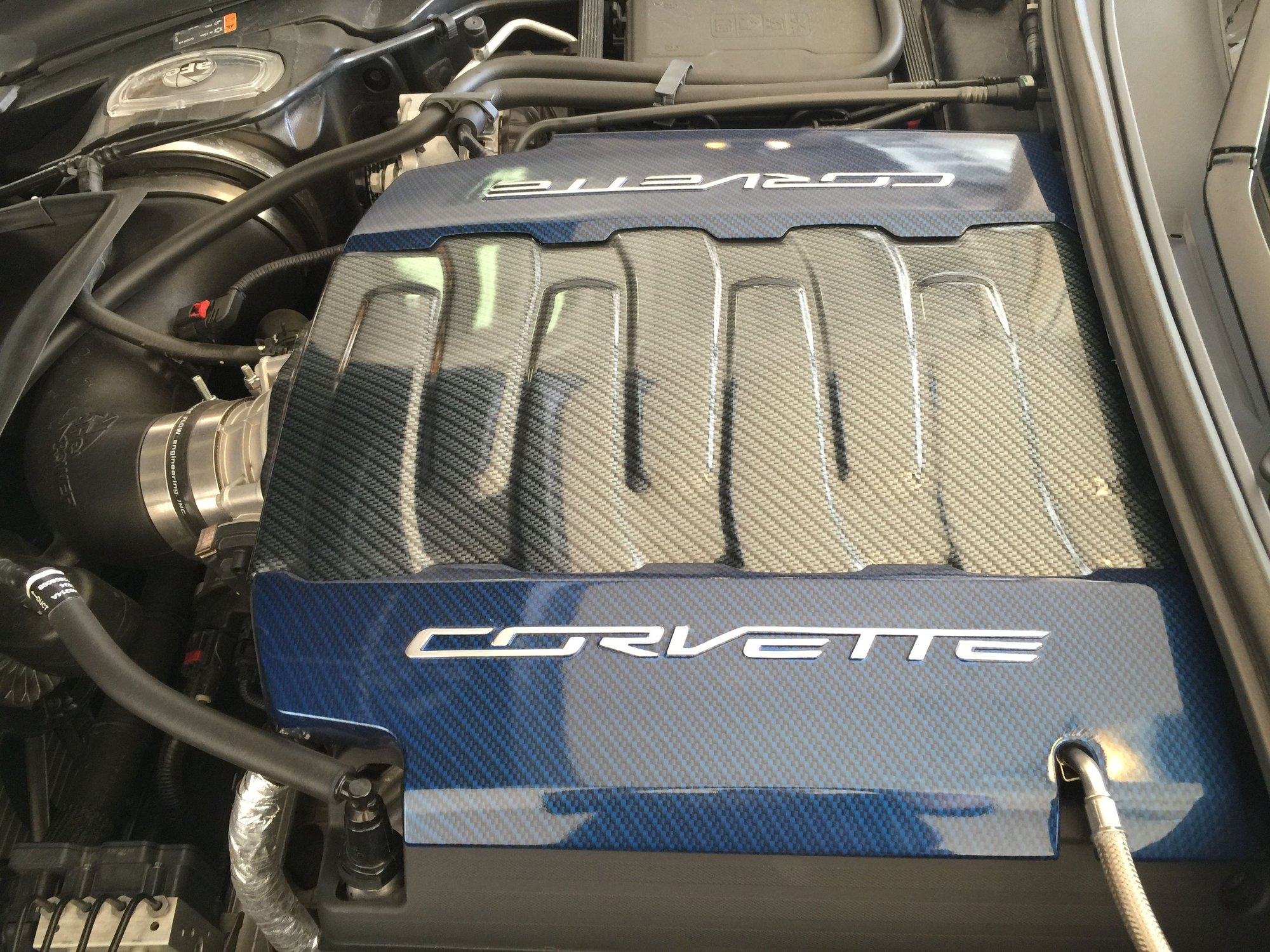 C7 blue carbon engine cover - CorvetteForum - Chevrolet Corvette Forum ...