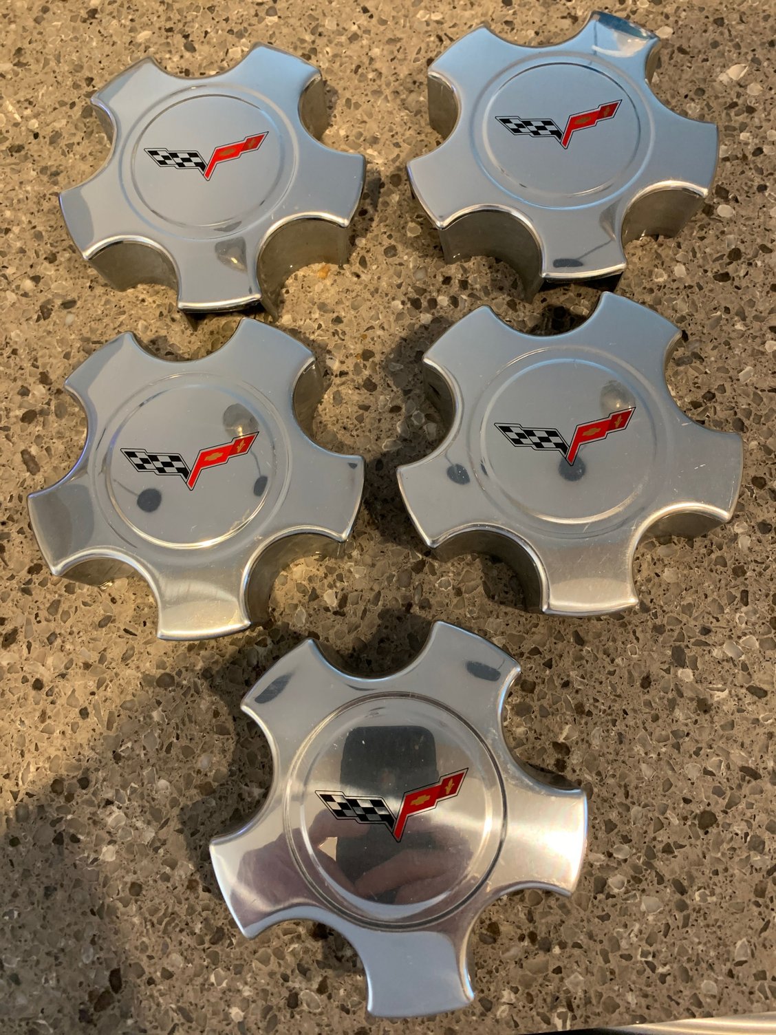 FS (For Sale) Polished center caps from 10 spoke Z06 wheels ...