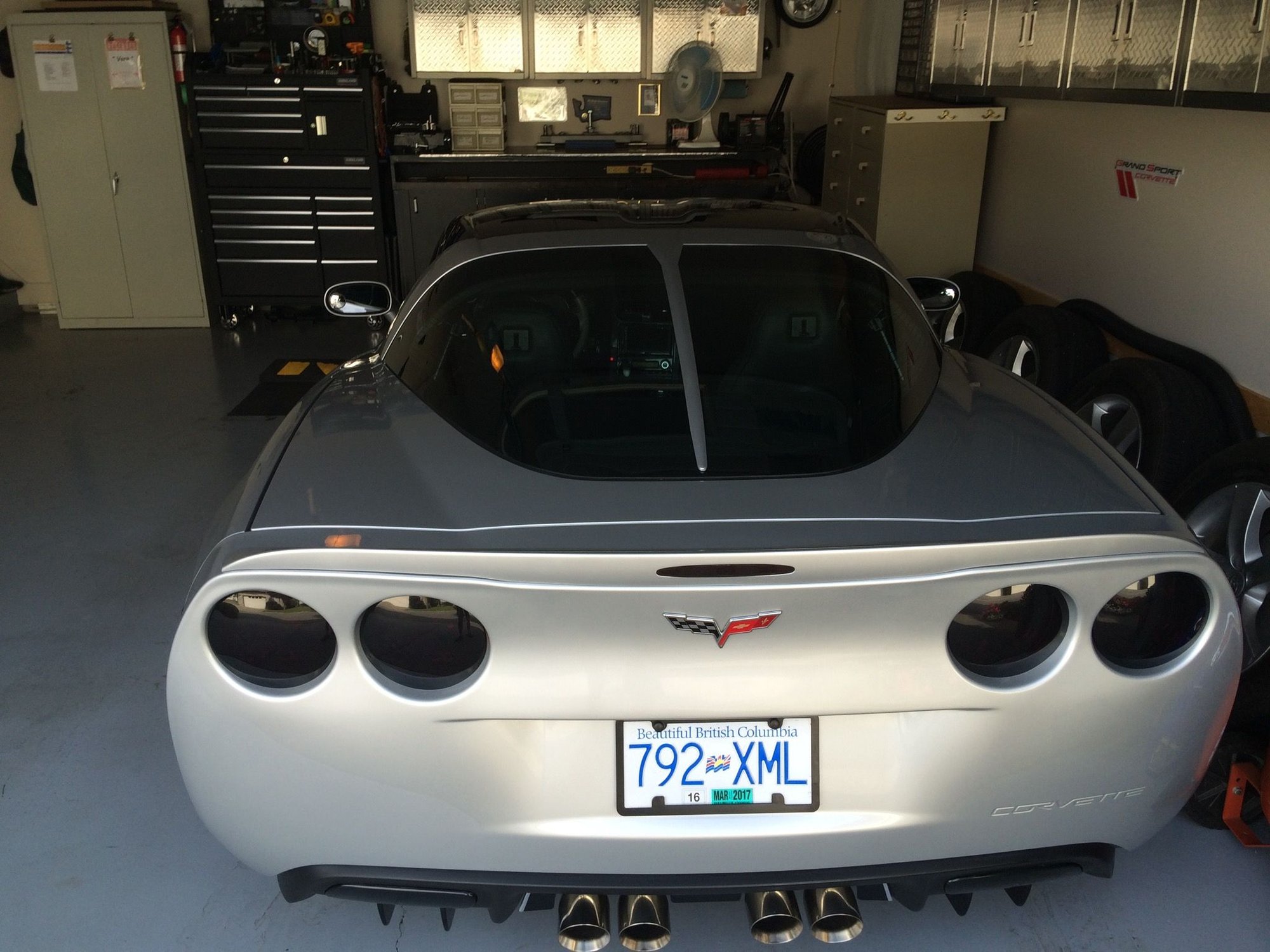 New! C6 Corvette Painted Rear Window "Split Window" Trim! Any Color ...