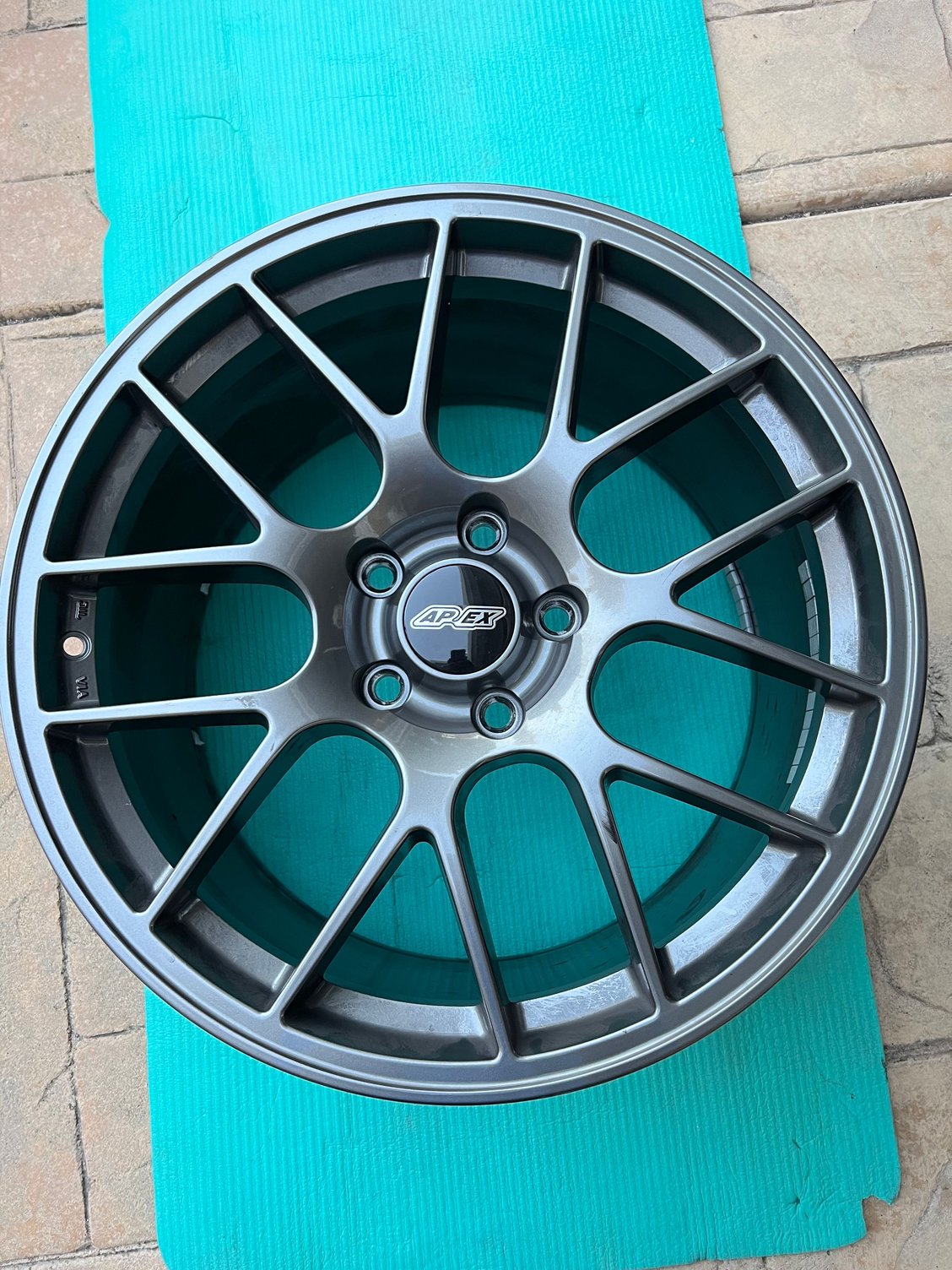 Apex EC-7 (4) wheel set in Anthracite, Corvette narrowbody C7/C6/ C5 ...