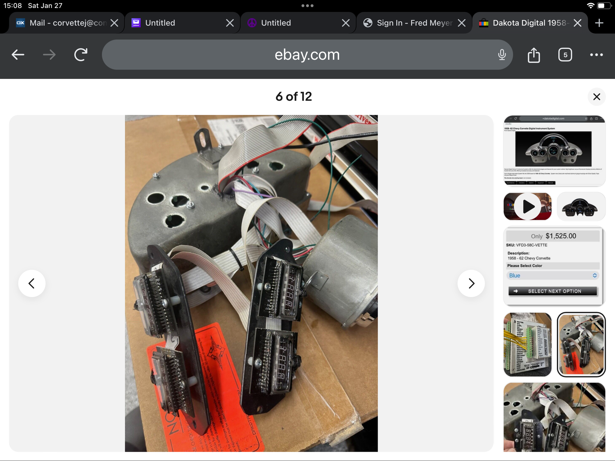 FS (For Sale) C1 Dakota digital dash. - CorvetteForum - Chevrolet ...