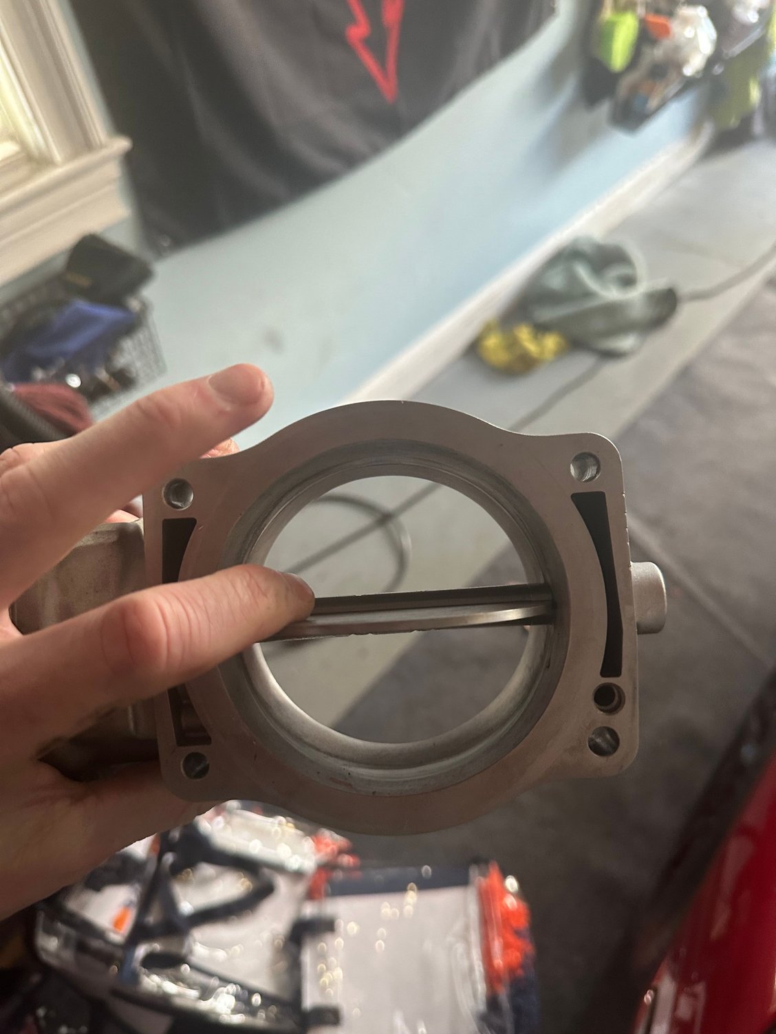 FS (For Sale) Mamo ported and painted silver blade throttle body ...