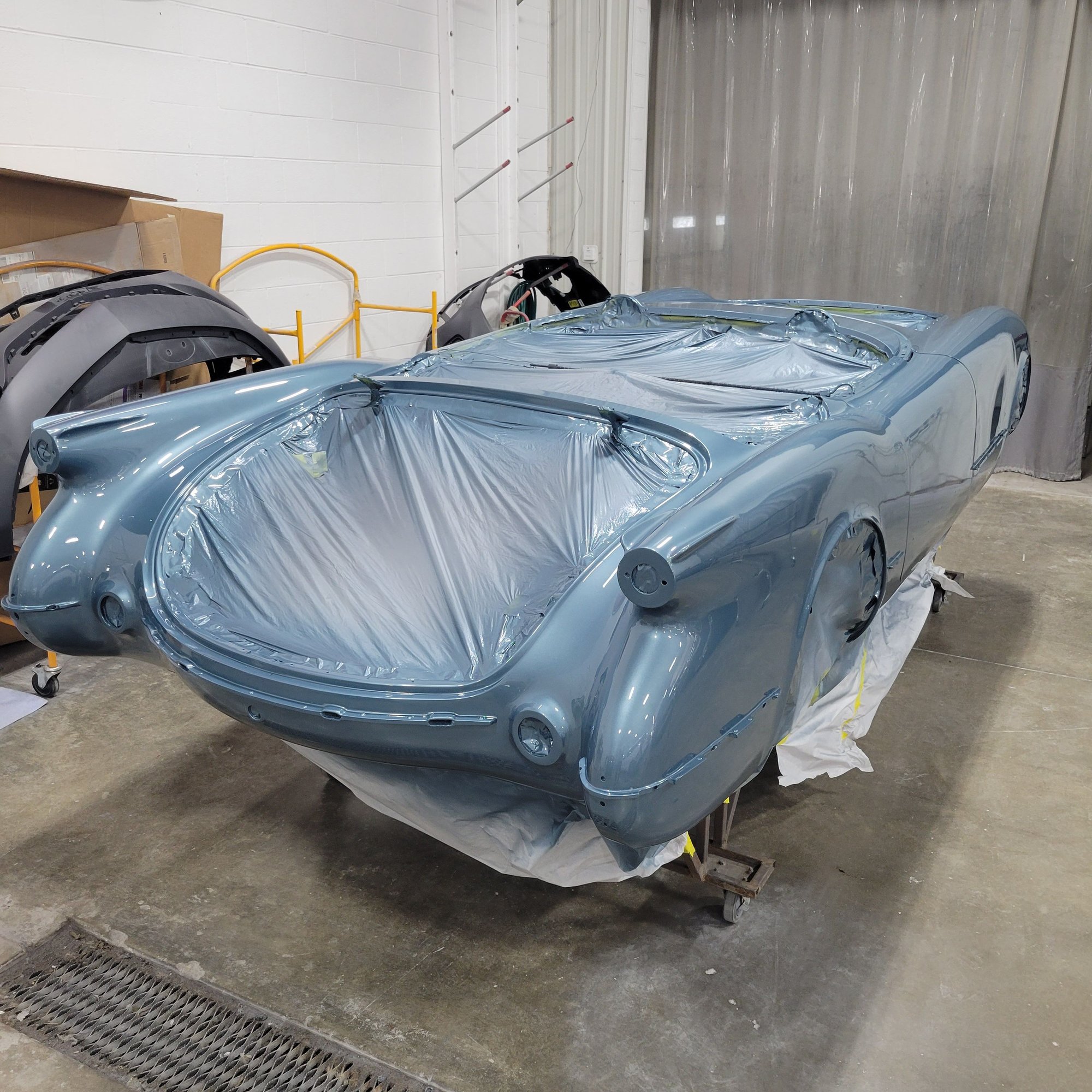 C1 Pennant Blue 54 - Second one - fresh out of paint... - CorvetteForum ...
