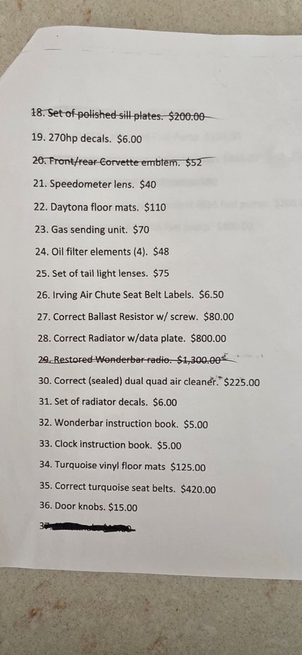 FS (For Sale) C1 parts for sale at NCRS Melbourne - CorvetteForum ...