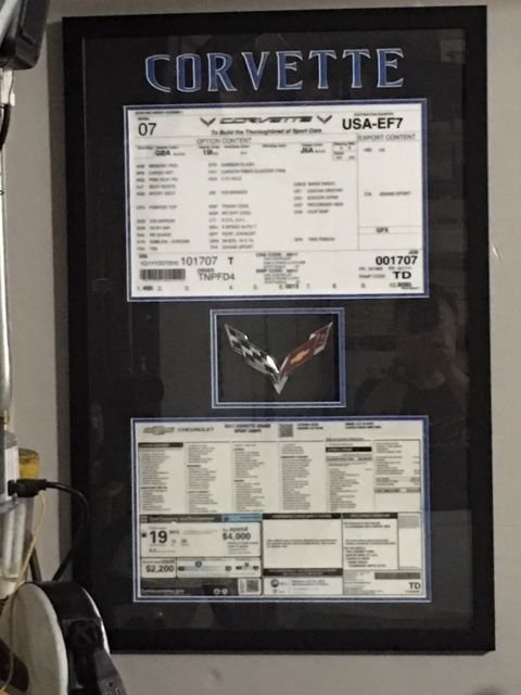 Z06 Window sticker - CorvetteForum - Chevrolet Corvette Forum Discussion
