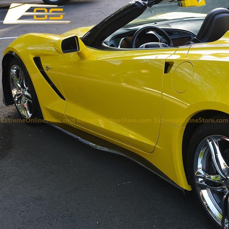2014-19 Corvette C7 Stingray / Z51 Front Splitter Lip & Side Skirts ...