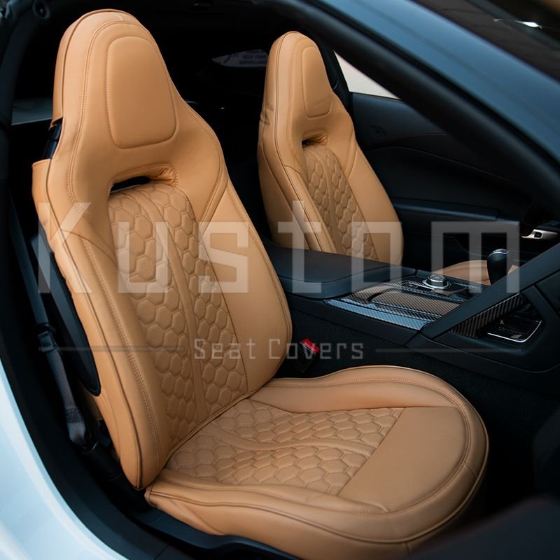 Kustom Interior | Chevrolet Corvette C7 Premium Custom Honeycomb Seat ...