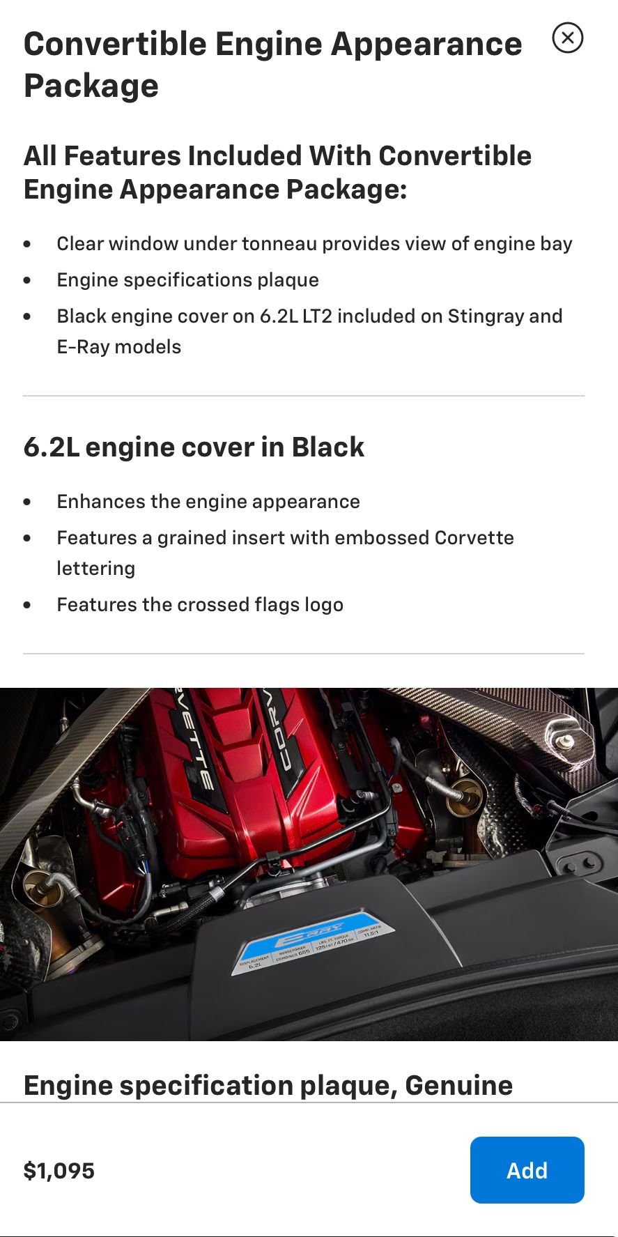 Convertible engine appearance package - CorvetteForum - Chevrolet ...