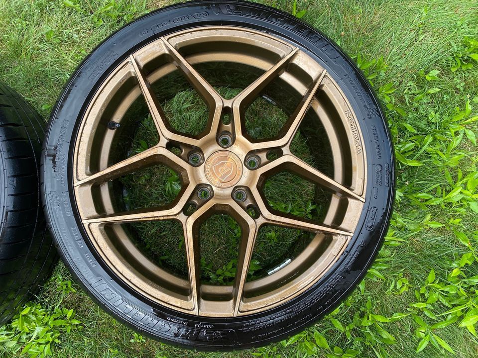 FS (For Sale) Rohana RFX11 brushed bronze wheels for C7 stingray ...