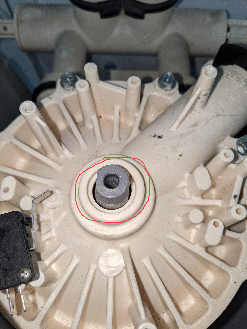 Replacing motor and cam and gear on GE water softener - DoItYourself ...