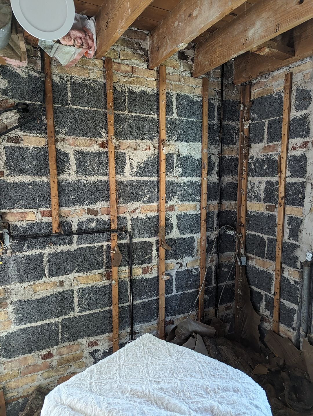 Attaching furring strips for drywall to brick - DoItYourself.com ...