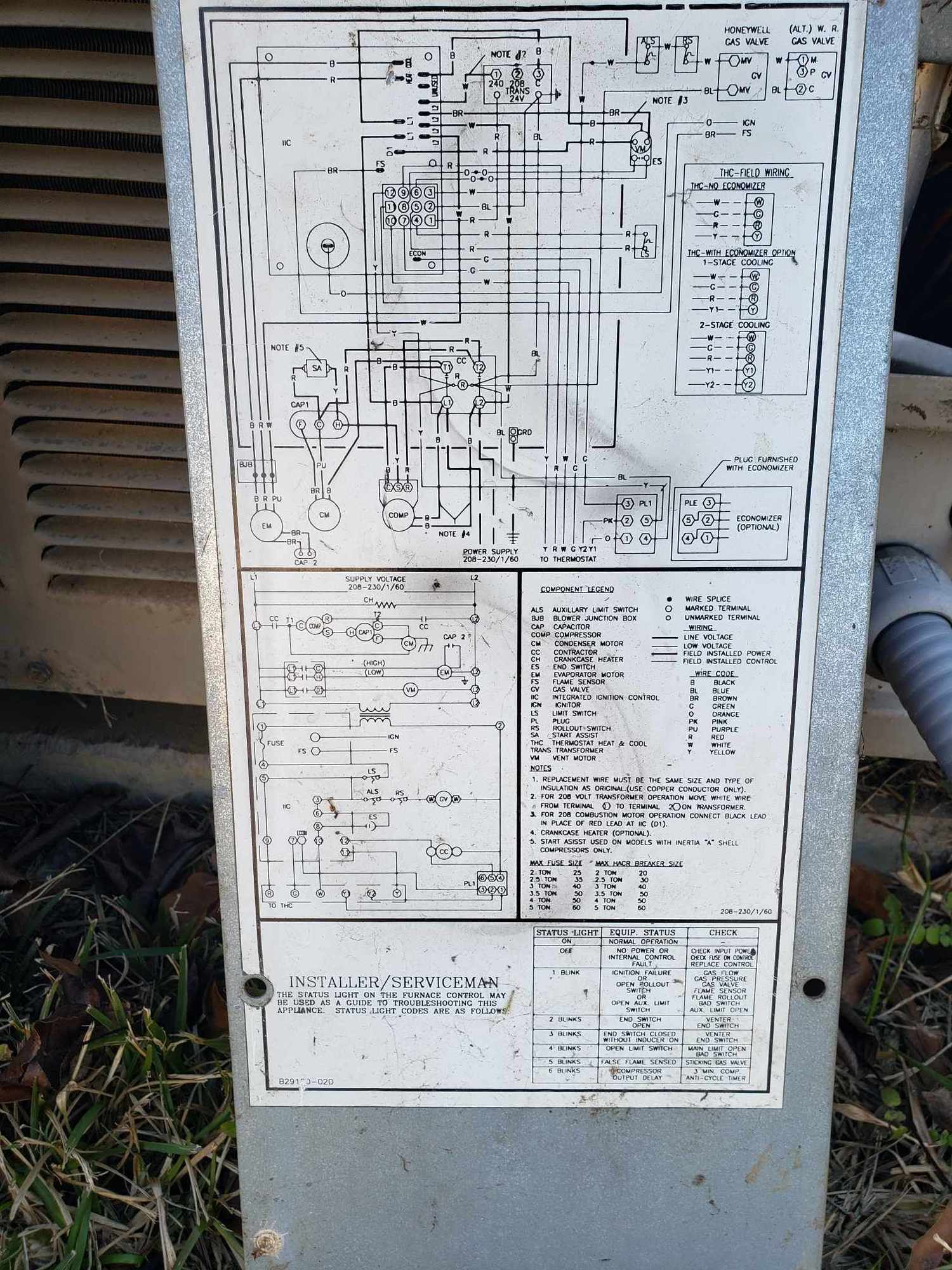 Open Limit Switch Code on Goodman HVAC - DoItYourself.com Community Forums
