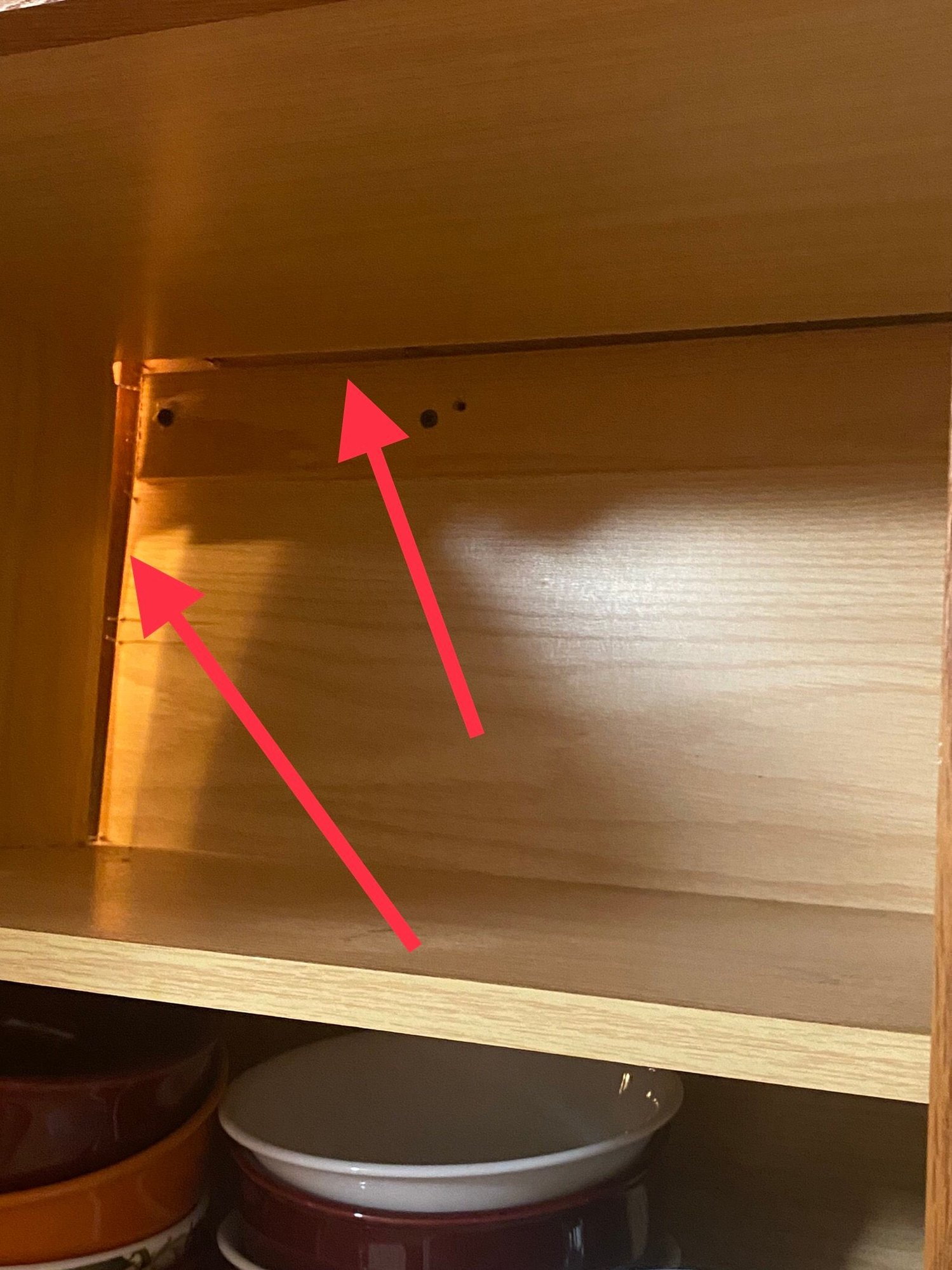 Fixing a falling kitchen cabinet - DoItYourself.com Community Forums