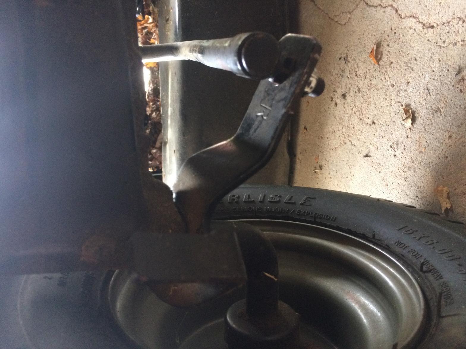 Riding mower front wheel alignment - DoItYourself.com Community Forums