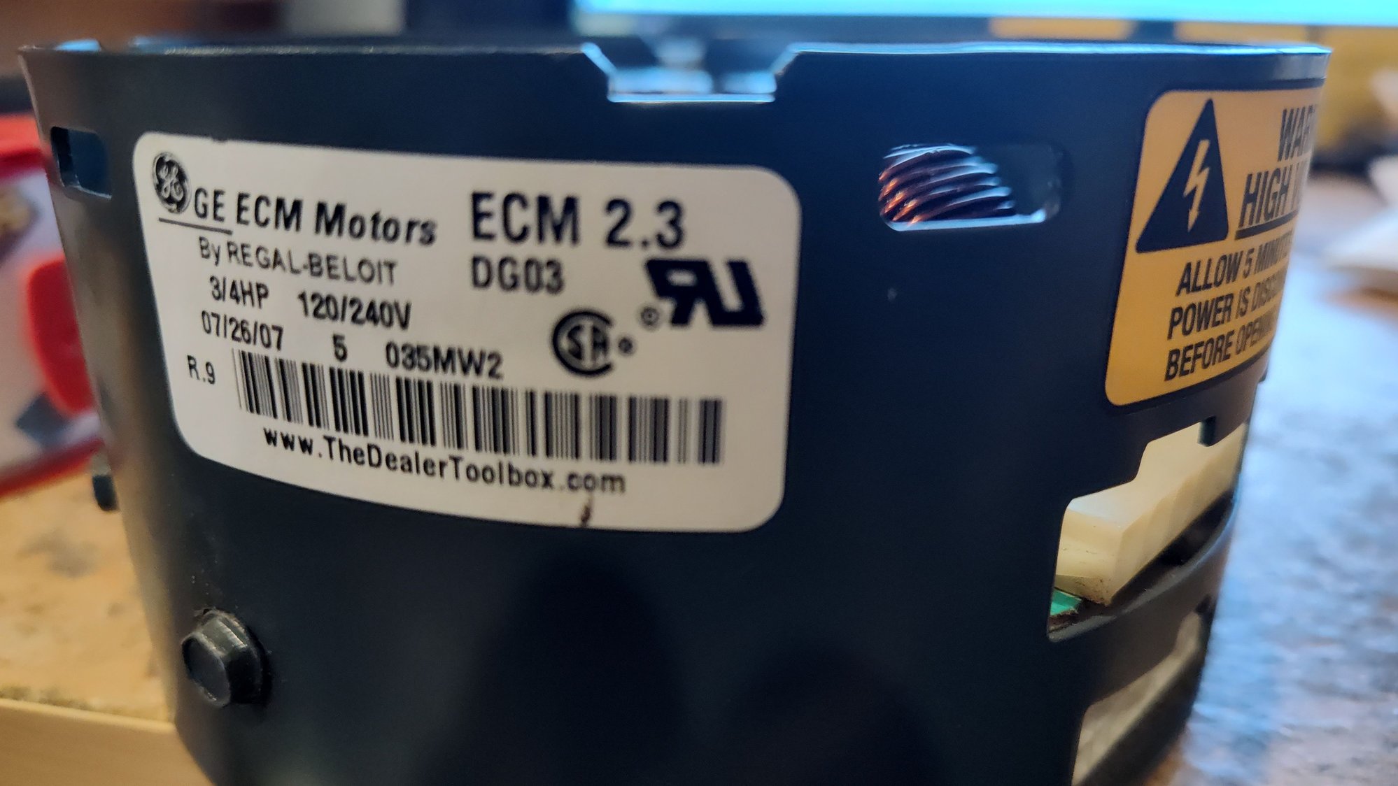 GE Motor 2.3 ECM Thermistor burnt - How to replace - DoItYourself.com ...