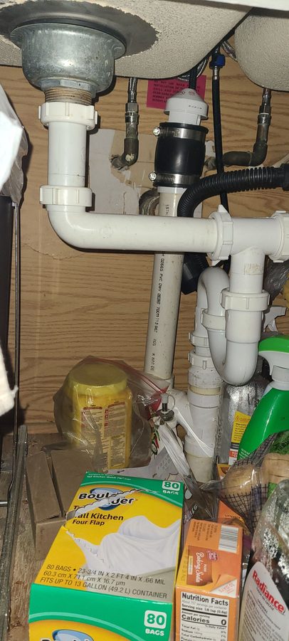 Kitchen sink gargling when running laundry - DoItYourself.com Community ...