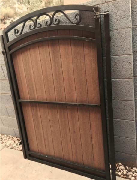 Installing new side gate with cinder block - DoItYourself.com Community ...