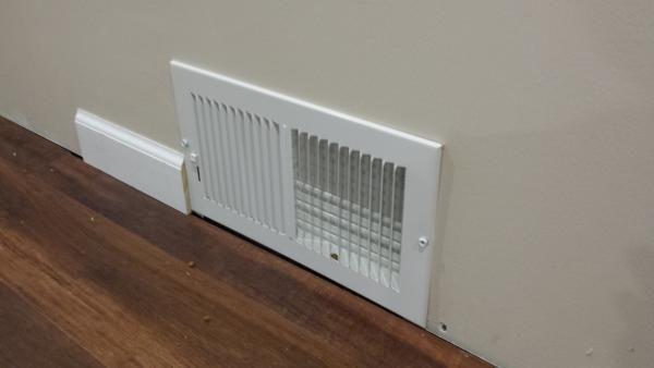 baseboard around heating vents - DoItYourself.com Community Forums