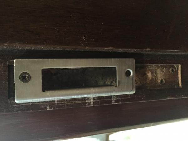 Newbie needs help in filling old mortise strike plate and touchup ...