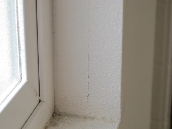 Window #2 - Help with drywall repair - cracks around window frame and ...