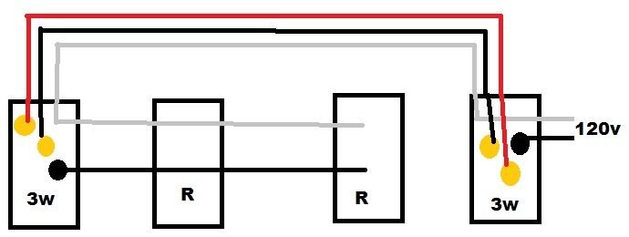 3 way switch wiring for a couple receptacles - DoItYourself.com Community Forums