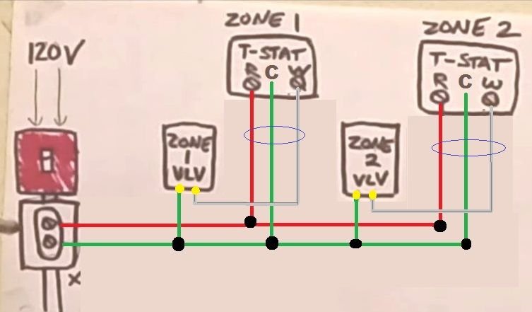 Wiring 2 nest thermostasts to burnham es2 - DoItYourself.com Community ...