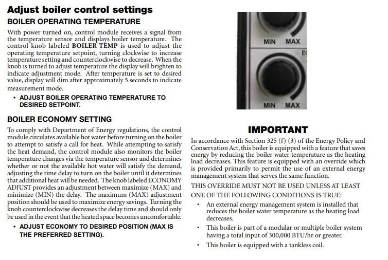 Weil McLain Boiler is getting limited to 140 F - DoItYourself.com Community Forums