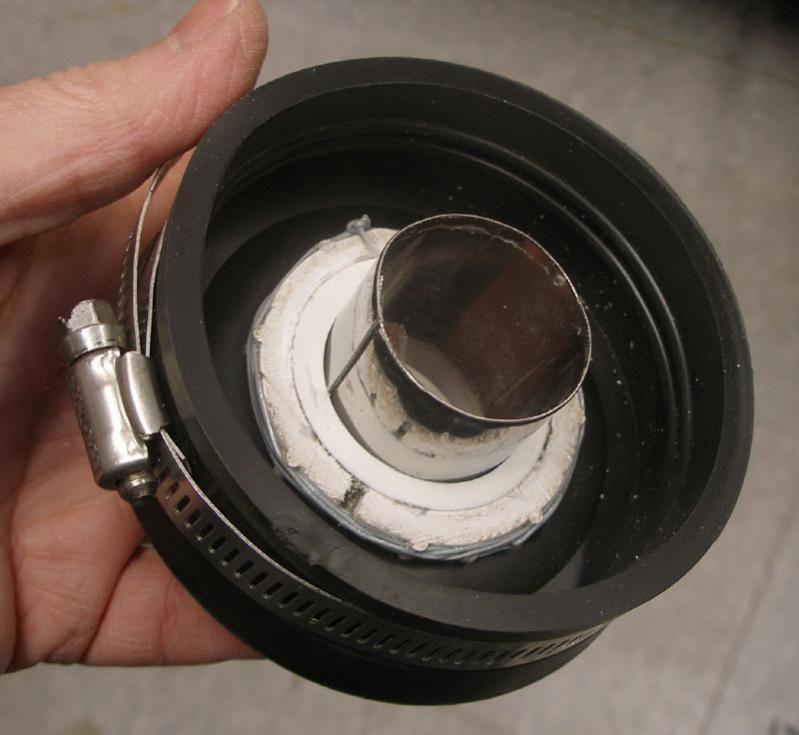 How do you join PVC pipe to old hub of cast iron fitting ...