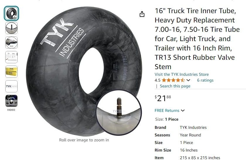 Tire Inner Tube - DoItYourself.com Community Forums