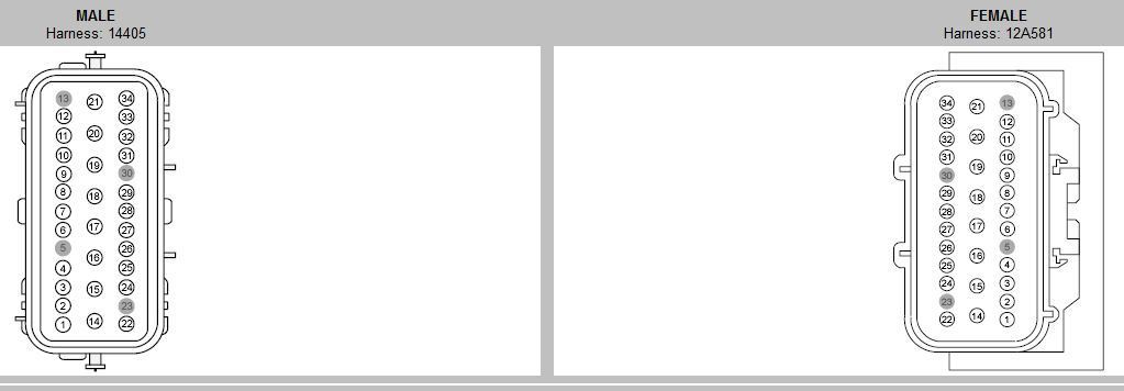 2013 F-150 Both Rear Wheel Speed Sensor and Vacuum Sensor Circuit ...