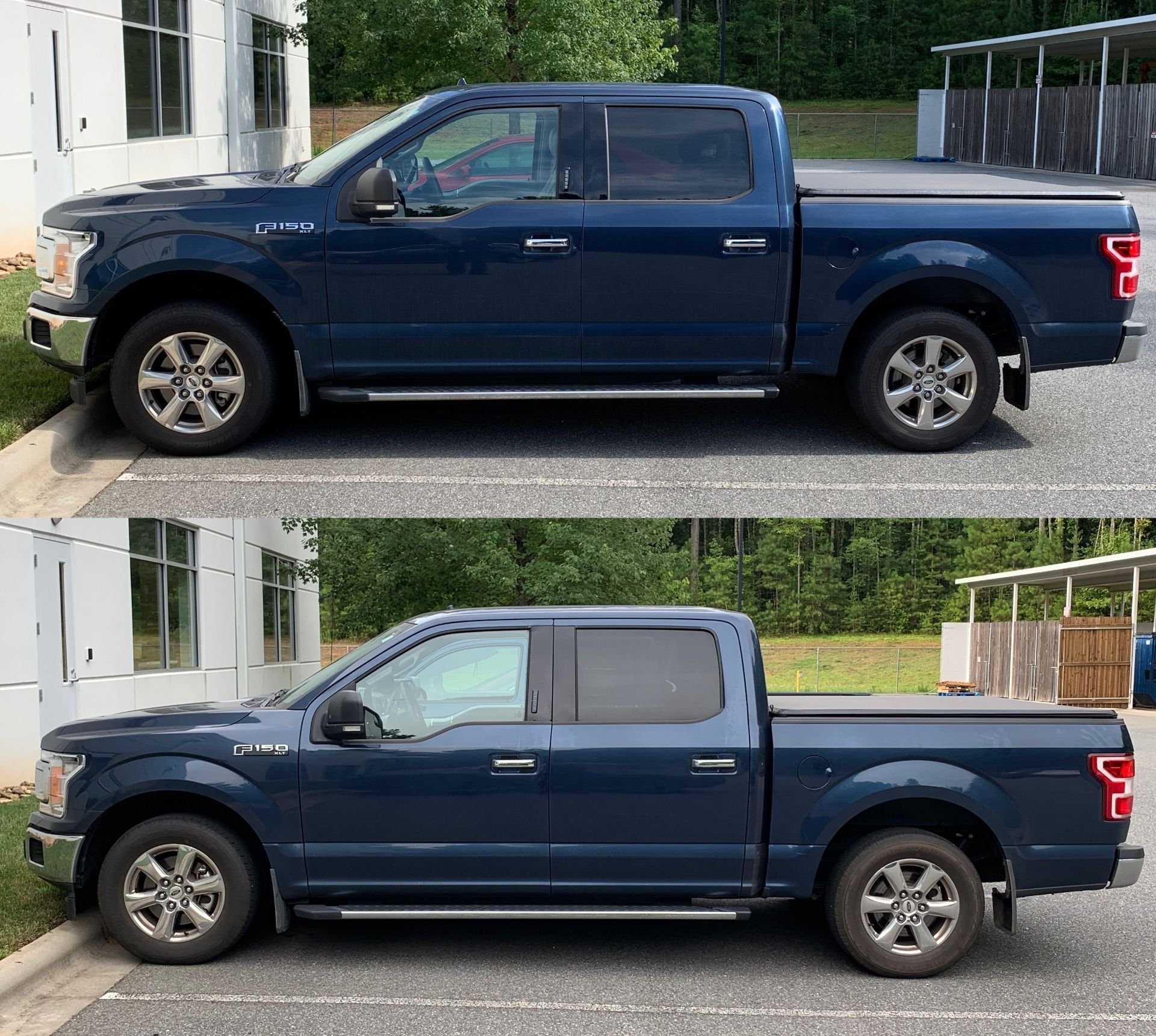 GroundForce 9988 1.5"Front /3"Rear lowering kit installed. 2018 2wd ...