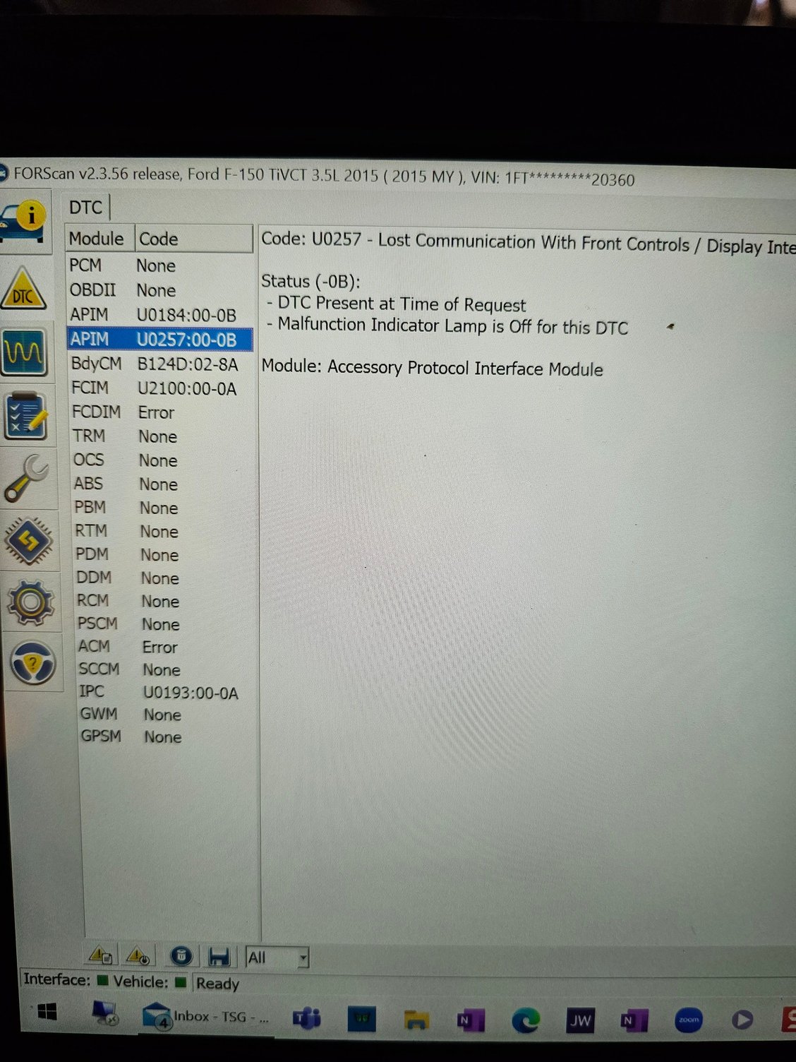 Multiple DTC after replacing Sync 1 with aftermarket head unit - Ford ...