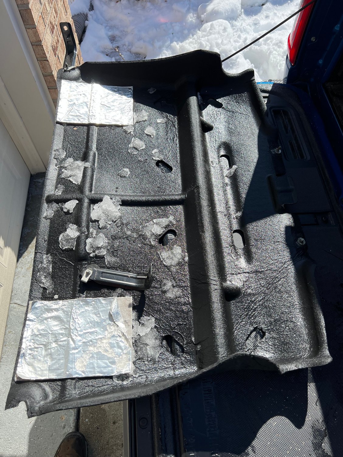 Snow ripped underbody shield/cover - Help Identify Please - Ford F150 ...