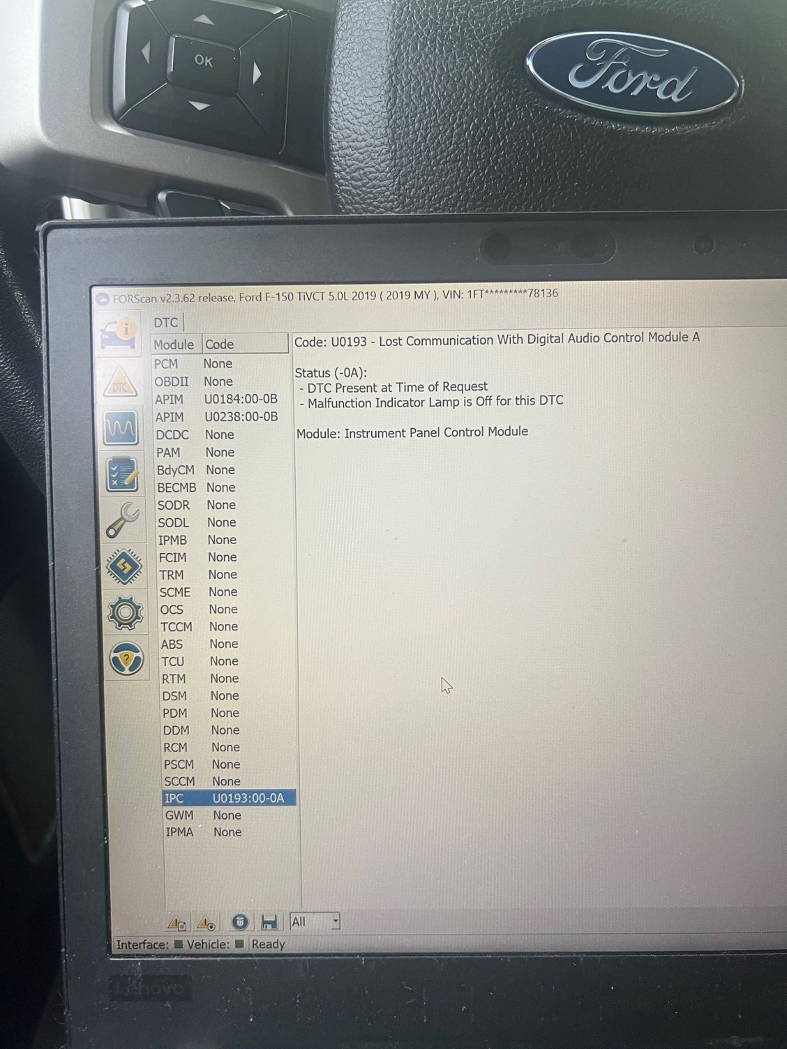 NO AUDIO NO SOUND helppp apim acm - Ford F150 Forum - Community of Ford ...