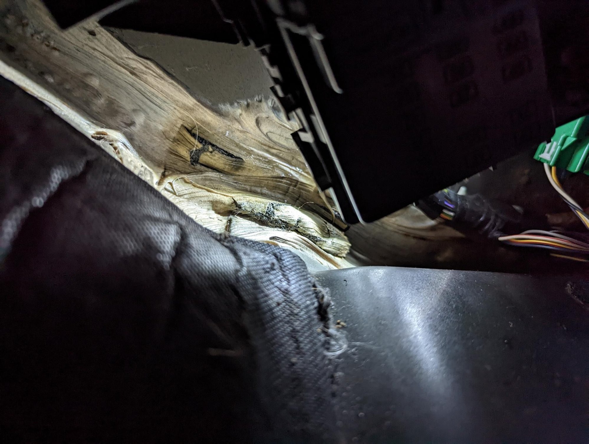 Water Leak behind passenger fuse box between firewall and fender - Ford ...