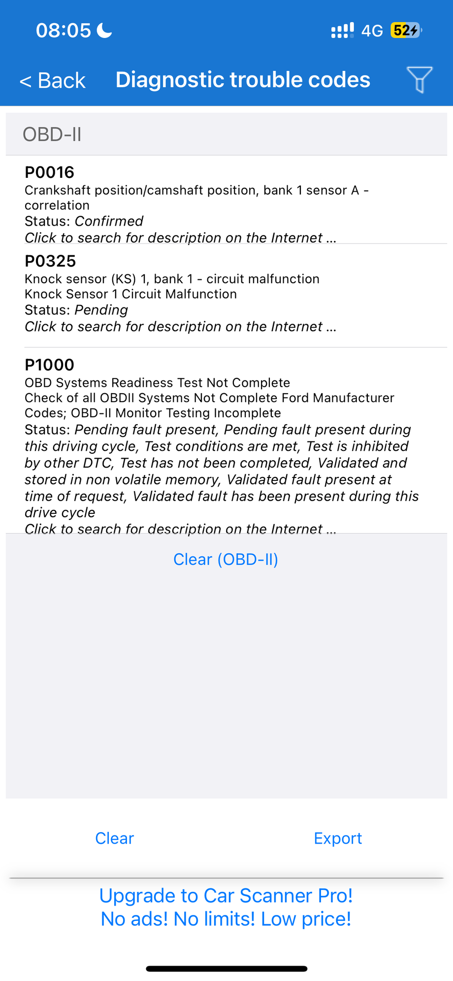 Dtc p0325, p0016, and p1000 - Ford F150 Forum - Community of Ford Truck Fans