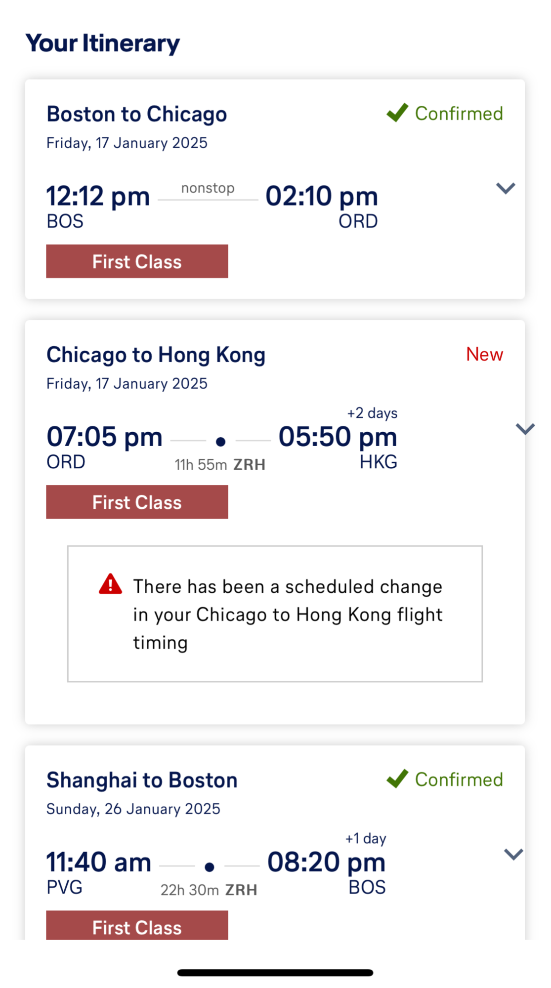 A lot of First: BOS-ORD-ZRH-HKG/PVG-ZRH-BOS - FlyerTalk Forums